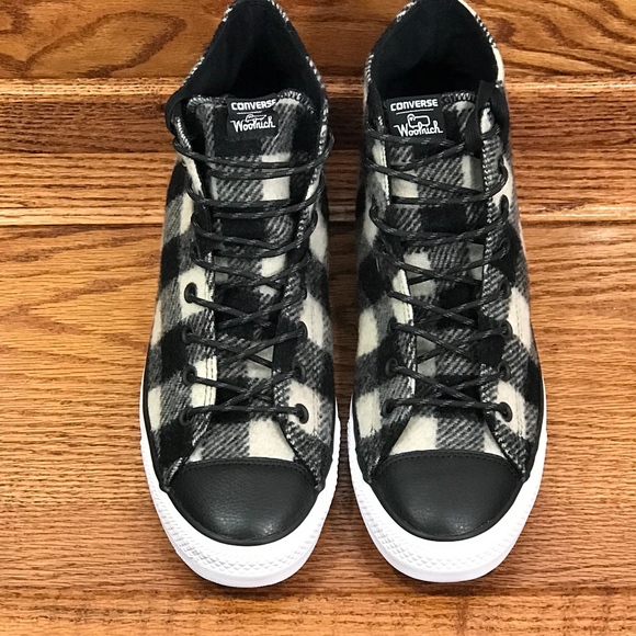 Converse | Shoes | Converse Woolrich Ctas Hi White Black White Shoe ...